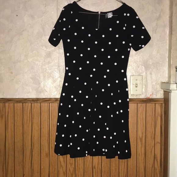 Divided | Dresses | 4black White Polka Dot Divided H M Dress | Poshmark
